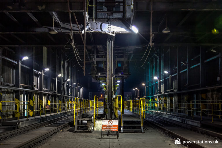 Inside the rail unloading facility – Power Stations of the UK